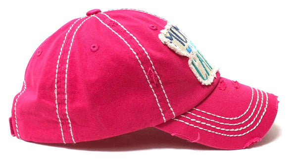 Women's Ballcap Mommin' is My Cardio Distressed Vintage Unconstructed ...