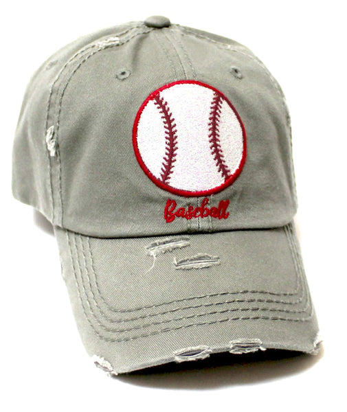 Distressed Baseball Hat Sparkle Ball Embroidery Baseball Monogram Vint ...