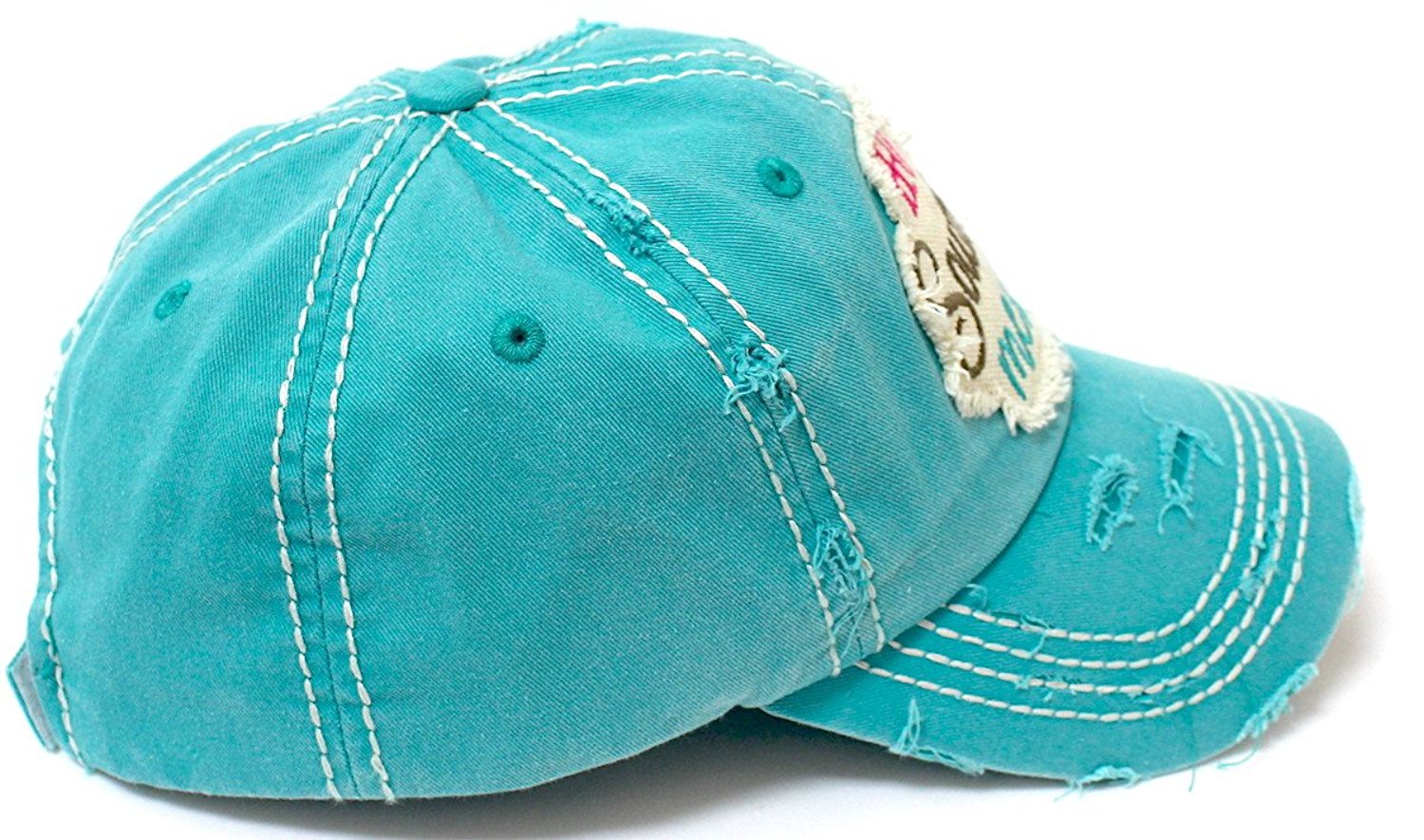 Hot Southern Mess Patch Embroidery Distressed Baseball Hat – Caps 'N ...