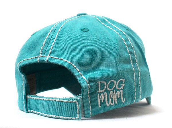 Turquoise Dog Mom Paw Print & Bone Vintage Cap – Caps 'N Vintage