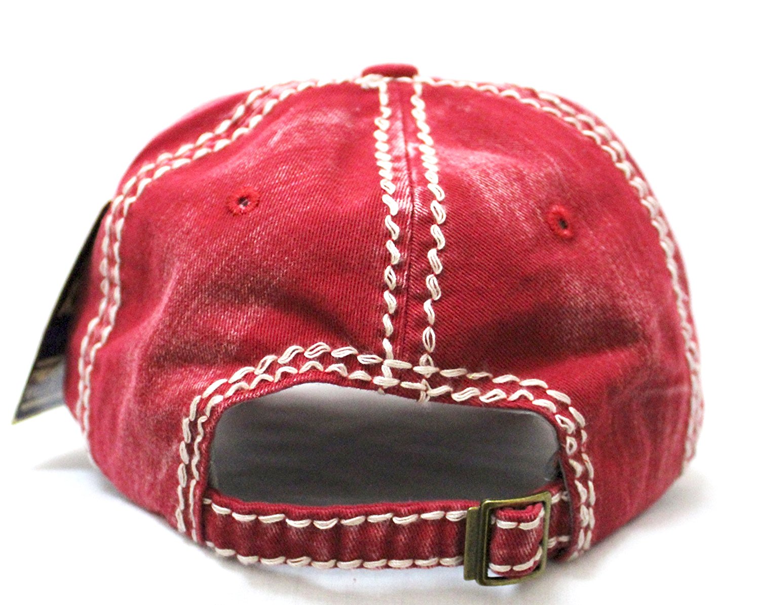 CAPS 'N VINTAGE Vintage Red Oversized American Flag Patch Embroidery B ...