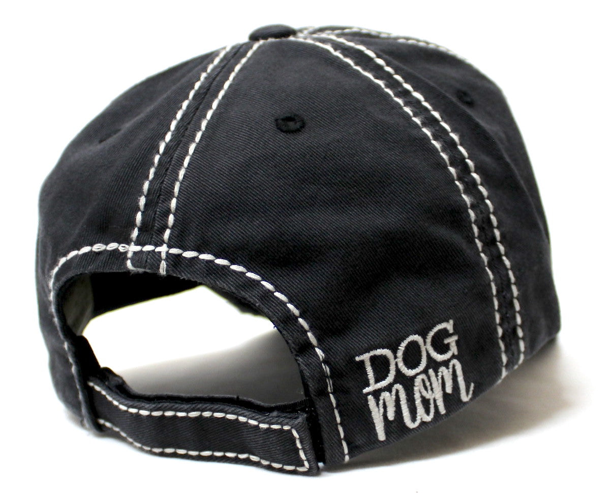 Onyx Black Dog Mom Paw Print & Bone Vintage Cap – Caps 'N Vintage