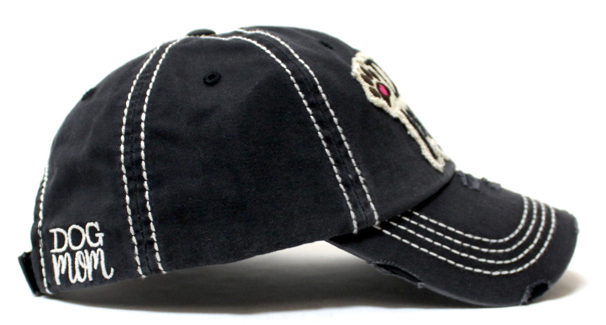 Onyx Black Dog Mom Paw Print & Bone Vintage Cap – Caps 'N Vintage