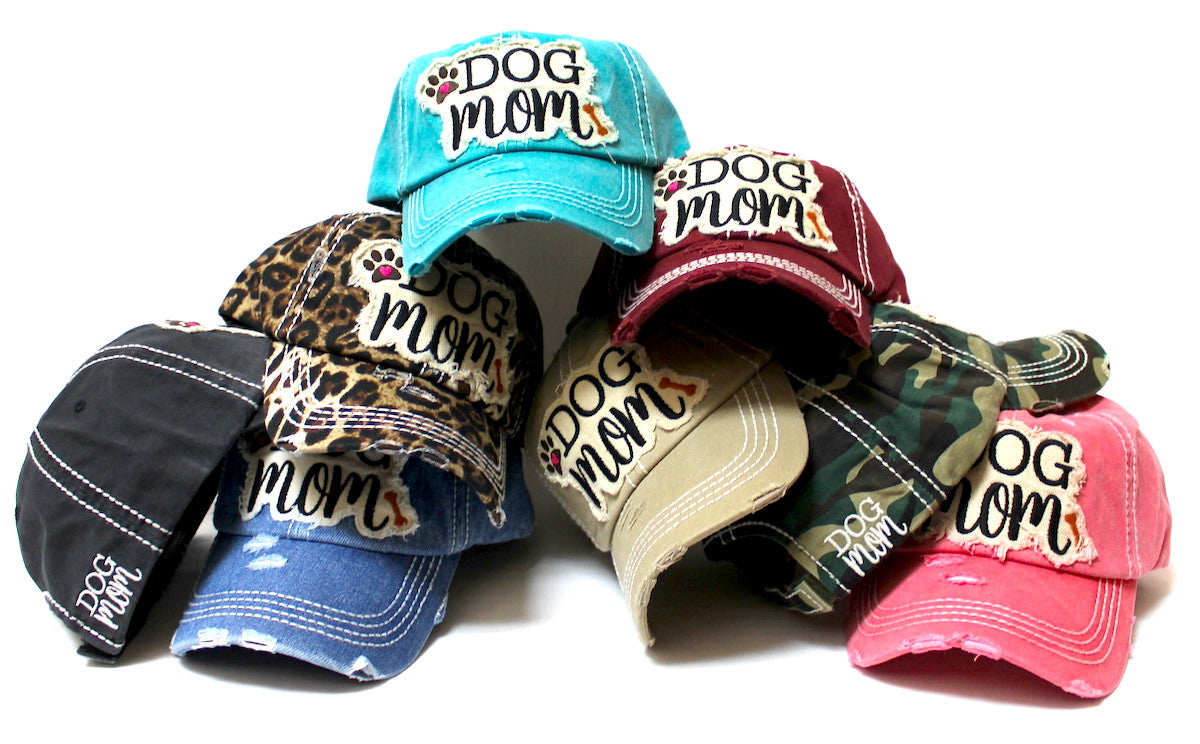 Onyx Black Dog Mom Paw Print & Bone Vintage Cap – Caps 'N Vintage