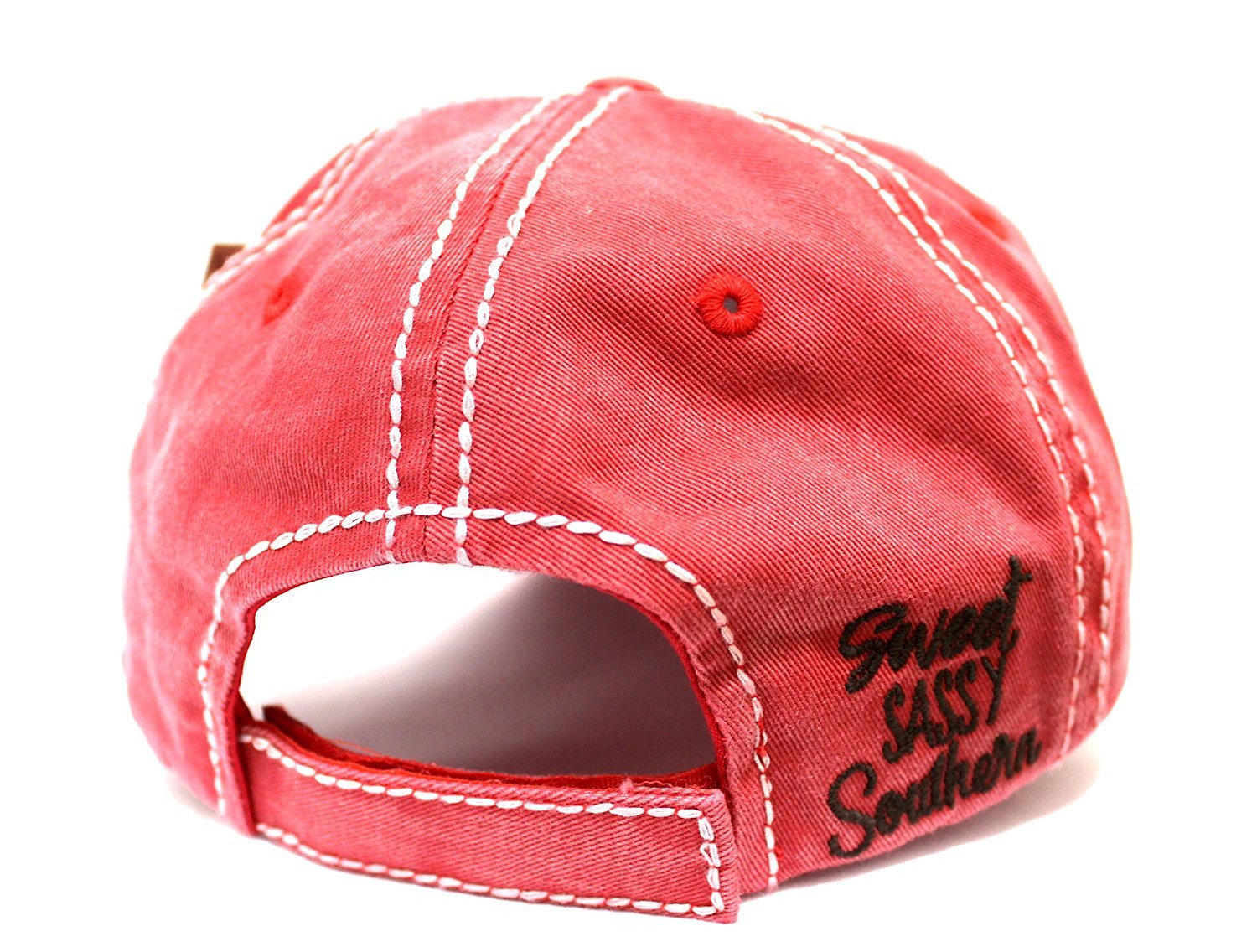 "Sweet SASSY & Southern" Patch Embroidery Front & Back Hat – Caps 'N ...