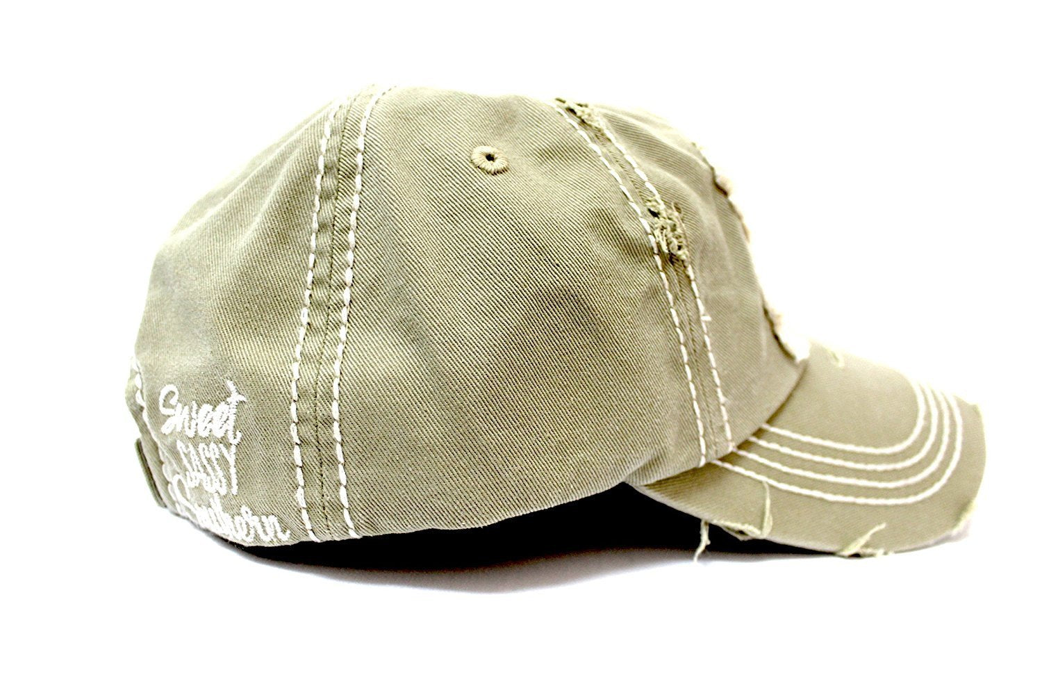 "Sweet SASSY & Southern" Patch Embroidery Front & Back Hat – Caps 'N ...